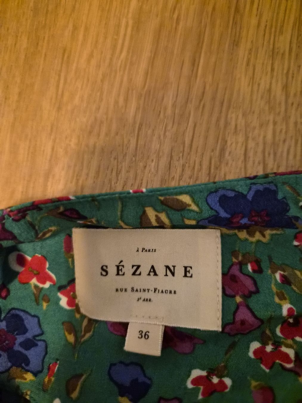Jupe Sézane LOLA imprimé fleuri vert taille 36 neuve (Neu (gemäss ...