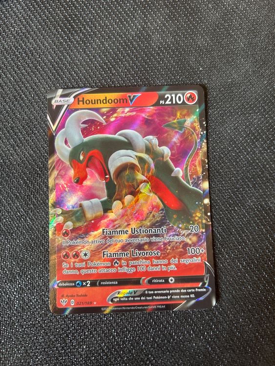 Pokemon Carta ultra rara Houndoom V Fiamme oscure 2020 | Kaufen auf Ricardo