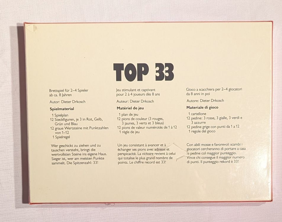 TOP 33 NEU & OV - aus dem Jahr 1988 - Spiel von Carlit (Neu und ...