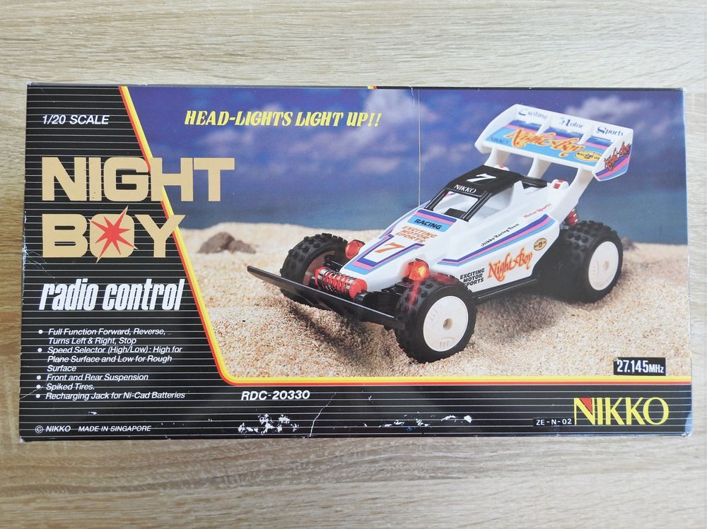 Nikko Night Boy RC-Buggy + OVP + Anleitung, von 1990 (Gebraucht) in ...