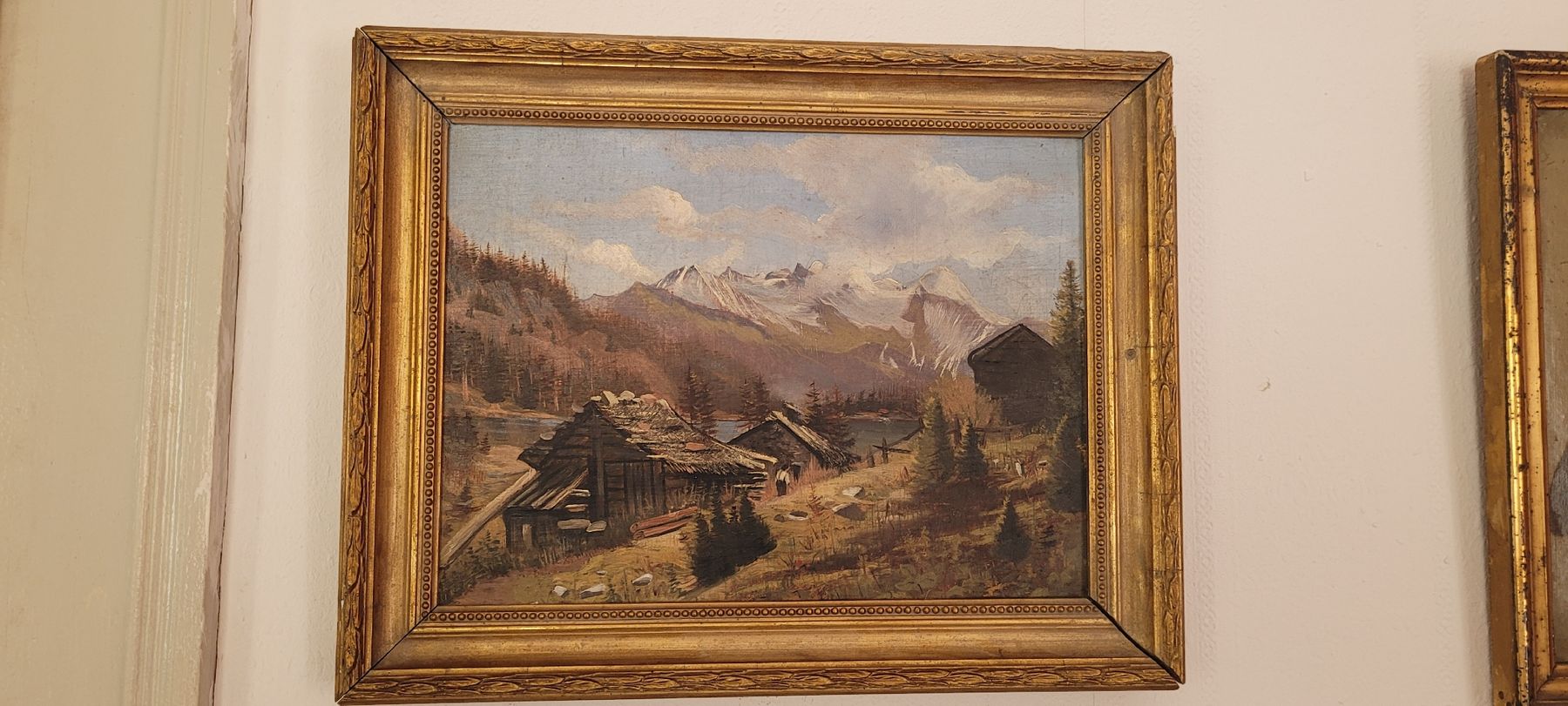 Tableau ancien: Chalet de montagne suisse. (D'occasion) à Vevey pour CHF 60 – avec livraison ...