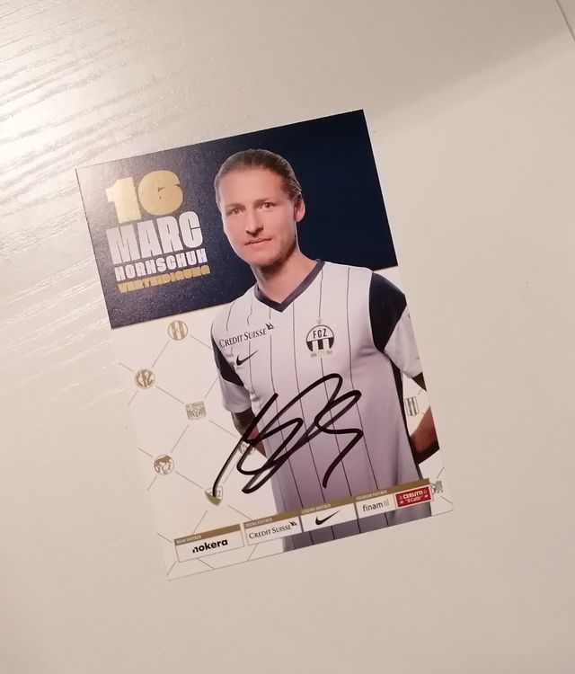 Autogrammkarte Marc Hornschuh FCZ (Neu (gemäss Beschreibung)) in ...