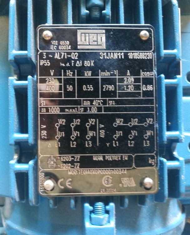 Elektromotor WEG 3 AL71-02 | Kaufen auf Ricardo