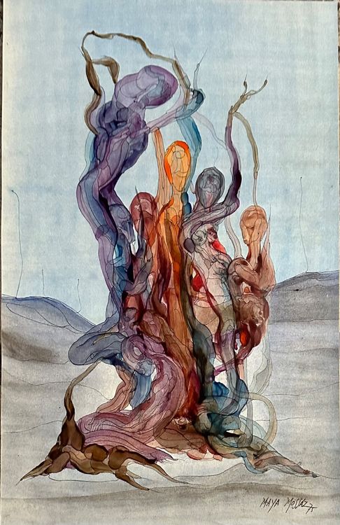 Maya Mossaz (1933) Grosse Sürrealistisce Gemälde | Kaufen auf Ricardo