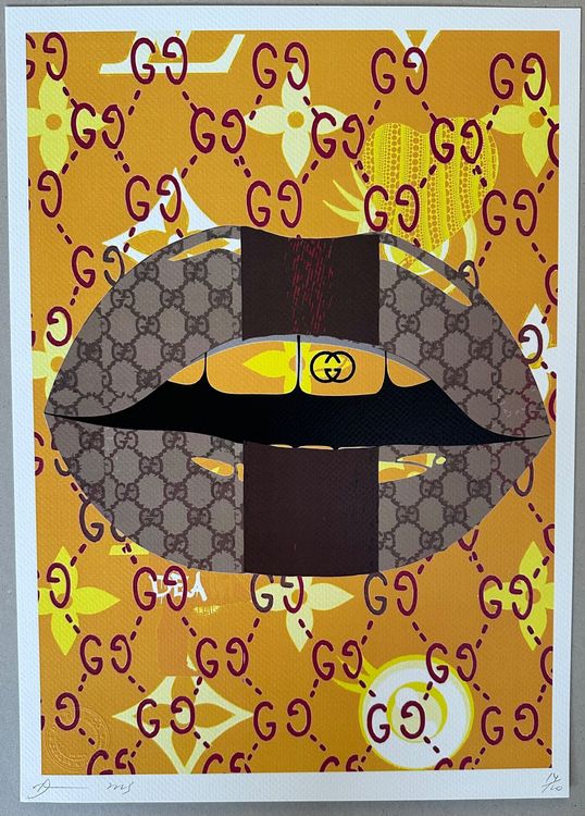 Death: Hot Gucci Lips, POP Art, signiert 14/100 (Neu (gemäss ...
