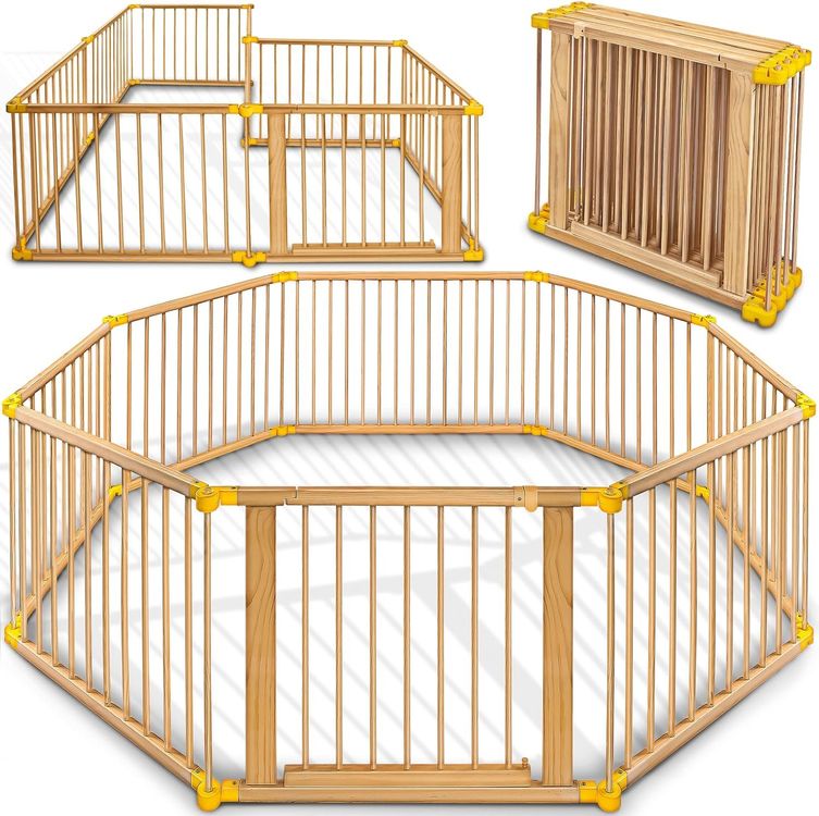KIDUKU Barrière de sécurité Parc bébé XXL 7,2 mètres, pliant (D ...