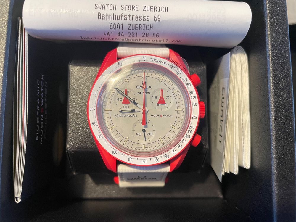 Swatch x Omega Speedmaster Moonwatch - Mission to Mars (Neu und ...