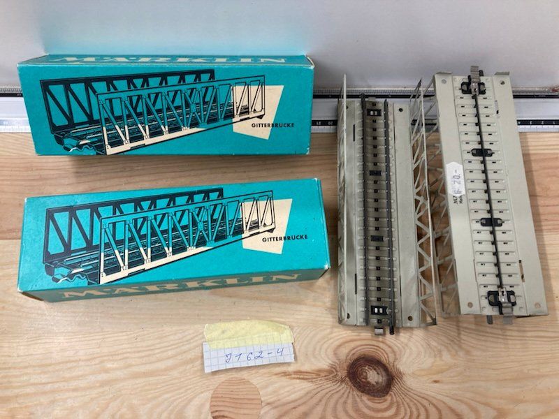 4er Set H0 Märklin 7162 M-Gleis Gitterbrücke | Kaufen auf Ricardo