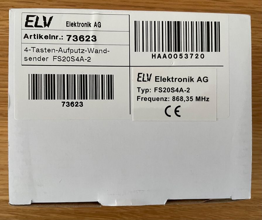 ELV FS20 S4A-2 2-/4-Kanal Aufputz Wandsender 868,35 MHz | Kaufen auf Ricardo