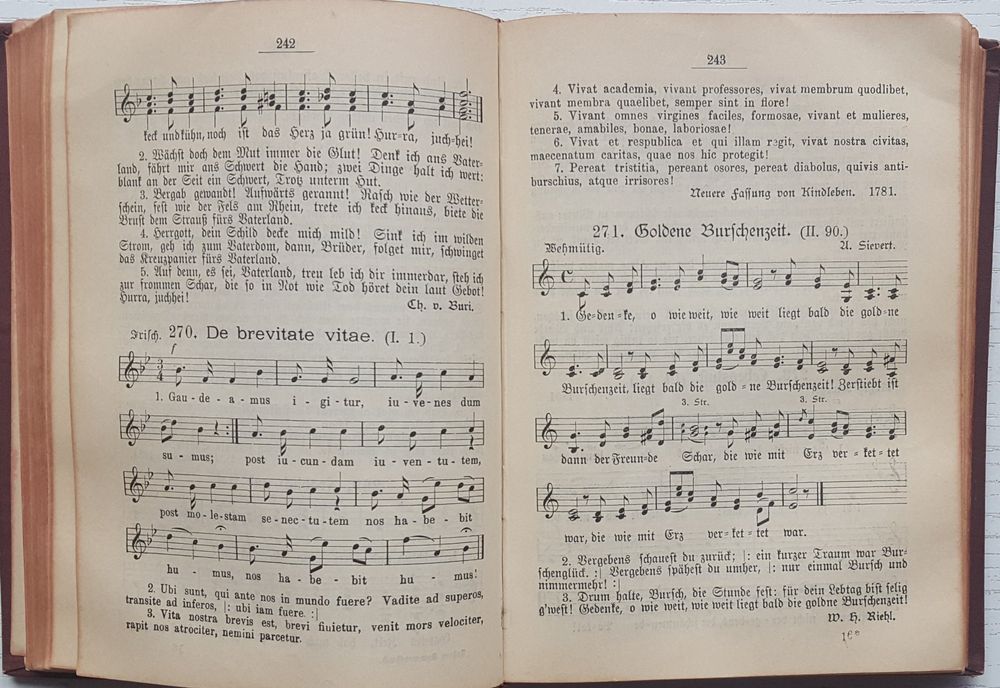 GAUDEAMUS IGITUR ! Studentenliederbuch (1900 ?) (Gebraucht) in für CHF ...