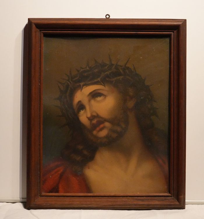Antikes Heiligen Bild - Jesus mit Dornenkrone im Holzrahmen (Gebraucht) in Sachseln für CHF 10 ...