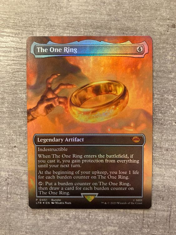 Borderless Foil The One Ring The Lord of the Rings NM (Neu (gemäss ...
