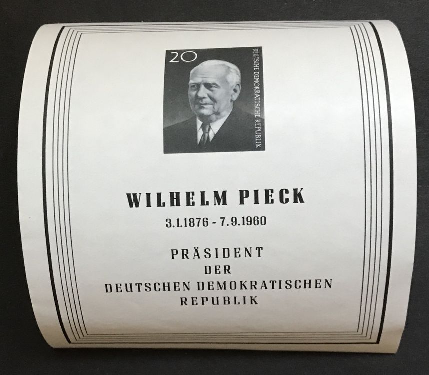 WILHELM PIECK PRÄSIDENT DER DDR (Gebraucht) in Ostermundigen für CHF 1. ...
