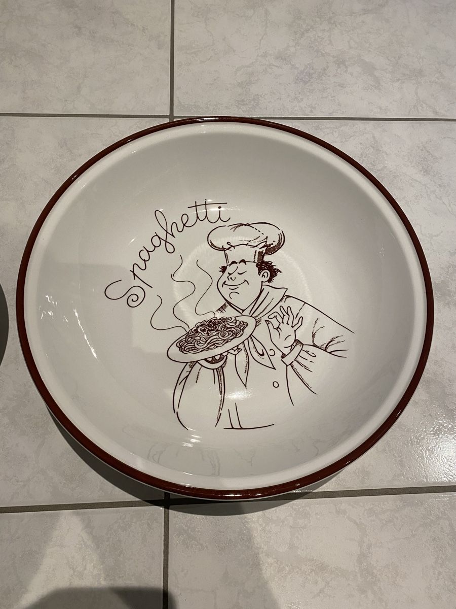 8Stk.Italienische Pasta Teller Set Spaghetti Motiv (Gebraucht) in Haag ...