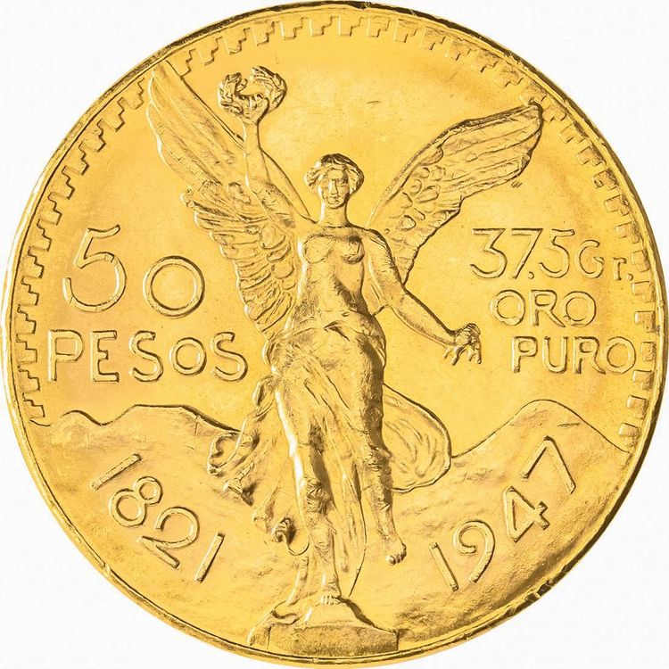 50 Pesos 1947 Gold - Estados Unidos Mexicano (Gebraucht) in Lugano für ...