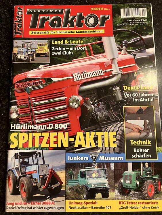 Heft Oldtimer Traktor mit Hürlimann D-800 (Neu (gemäss Beschreibung)) in Seftigen für CHF 25 ...