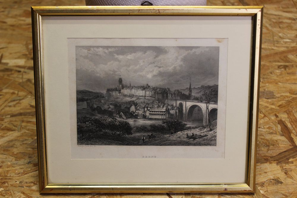 Antiker Kupferstich "Berne" mit Nydeggbrücke | Kaufen auf Ricardo