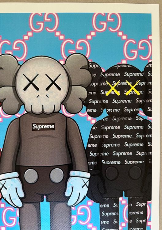 Death: Gucci Supreme KAWS, Street Art, signiert 85/100 (Neu (gemäss ...