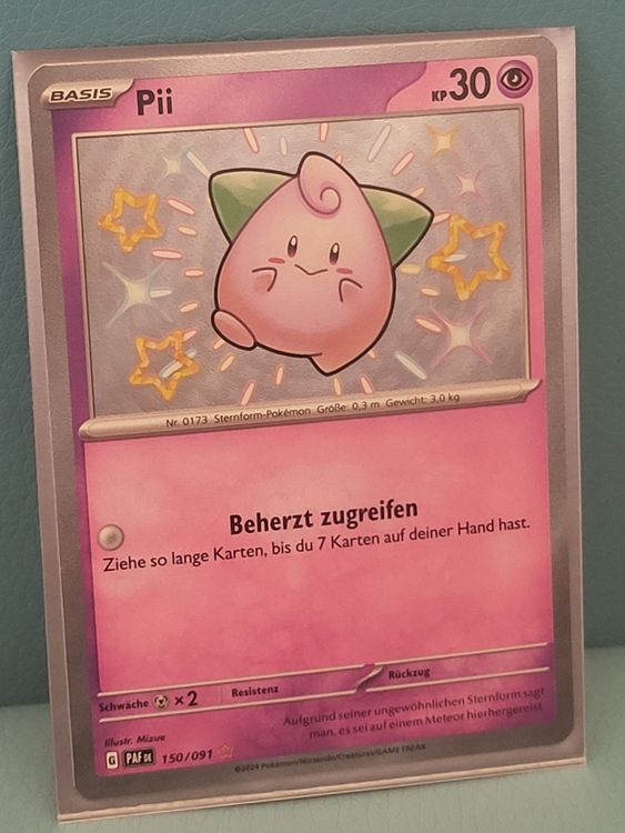 *Pokemon Paldeas Schicksale Pii Shiny Deutsch | Kaufen auf Ricardo