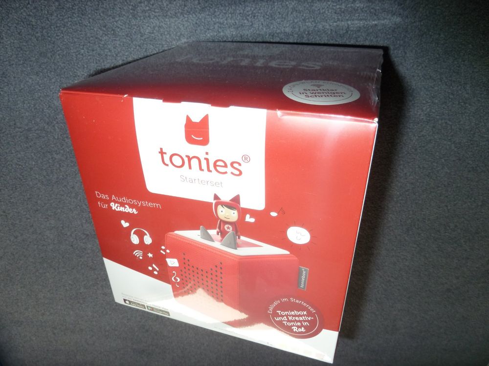 Neue Toniebox, rot - Audiobox Tonies Starter Set OVP (Neu und ...