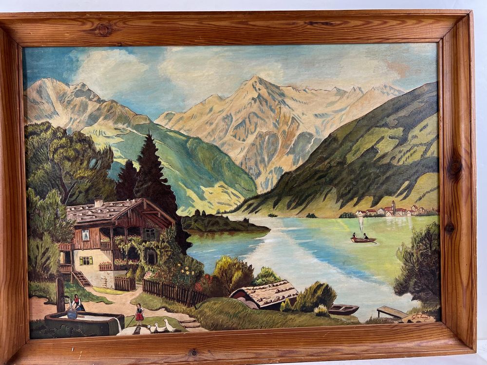 Sehr Alte Appenzeller Landschaft Gemälde Signiert (Gebraucht) in Neuhausen am Rheinfall für CHF ...