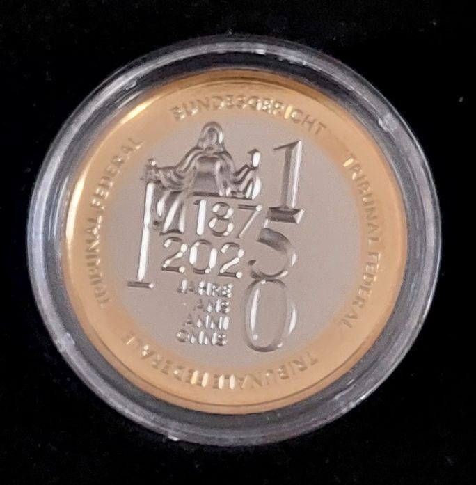 10 Fr. Gedenkmünze 2025 pp 150 Jahre Bundesgericht Box (Neu (gemäss Beschreibung)) in Arch für ...