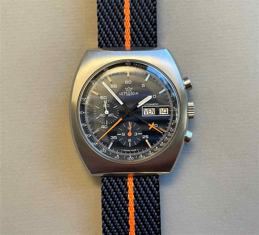 LEMANIA VINTAGE CAL. 5012 CHRONOGRAPH, REF. 11003 BLUE WAVE (Gebraucht ...
