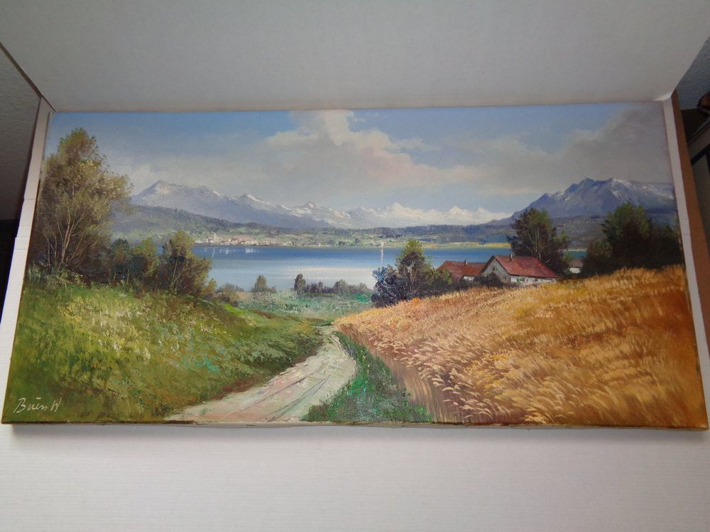 SEMPACHERSEE BEI NOTTWIL RIGI PILATUS SIGN. WALTER BUESS | Kaufen auf ...