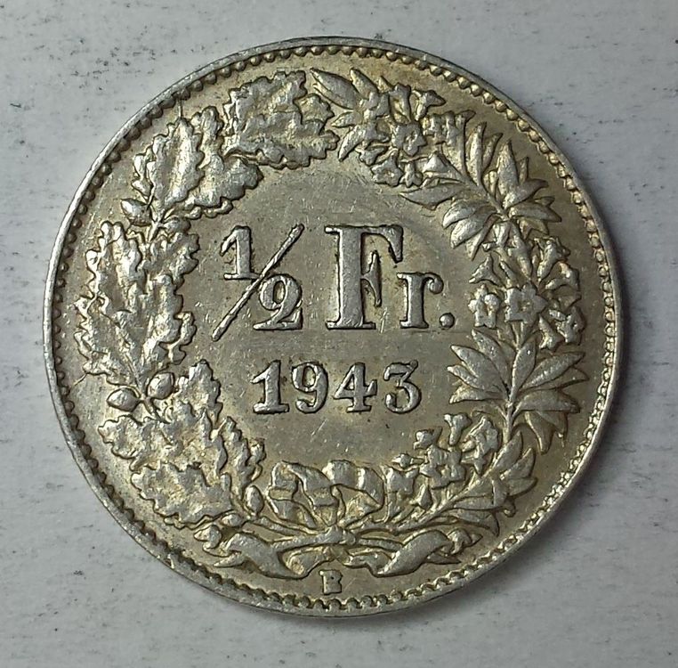 50 Rappen Münze 1943 | Acheter sur Ricardo