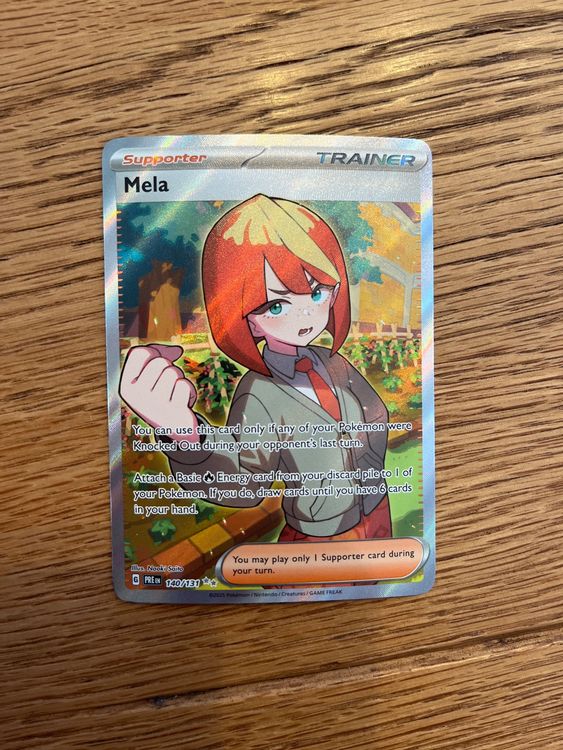 Pokemon Prismatic Evolutions Mela full art ab 1.- (Neu (gemäss ...