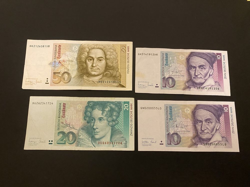 4 Banknoten (Gebraucht) in Dällikon für CHF 40 – mit Lieferung auf ...