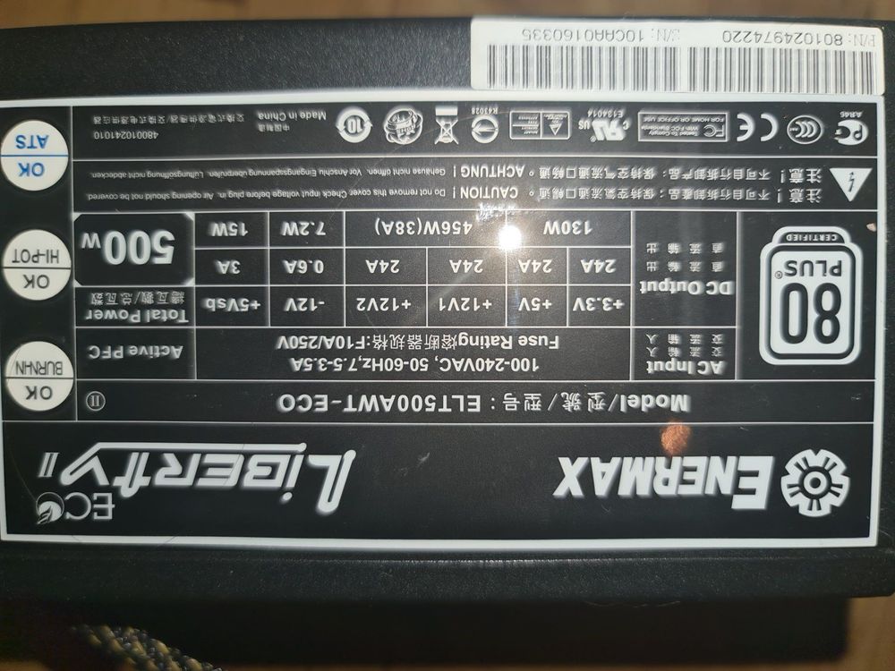 Enermax liberty II 500W (Gebraucht) in Thörigen für CHF 10 – mit Lieferung auf Ricardo kaufen