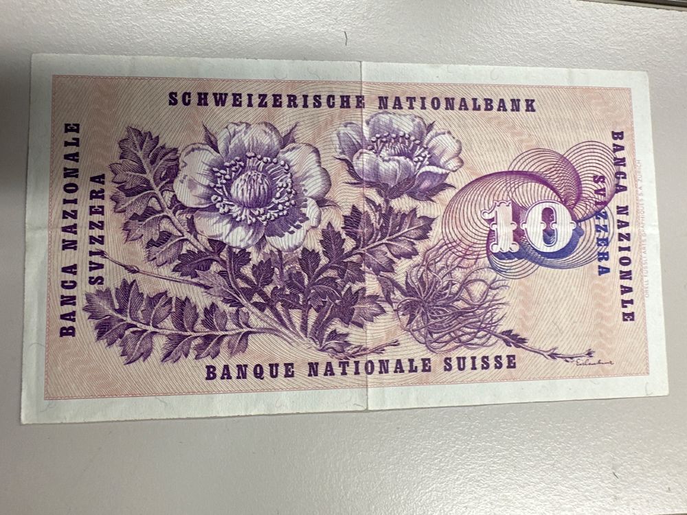 10 Fr.-Note Schweiz 1974 | Kaufen auf Ricardo