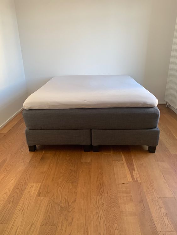 IKEA Boxspring Bett Grau | Kaufen auf Ricardo