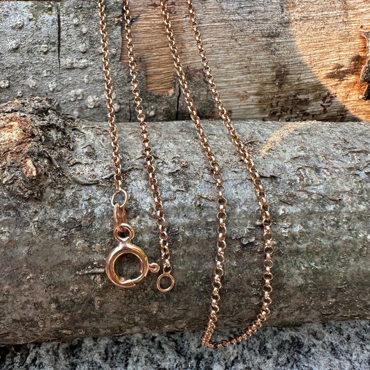 Halskettte rosevergoldet 80 cm Silber 925 (Neu (gemäss Beschreibung ...