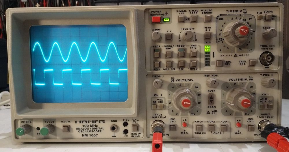 Hameg HM1007 ANALOG/DIGITAL OSCILLOSCOPE 100MHz Speicheroszi (Gebraucht) in Schaffhausen für CHF ...