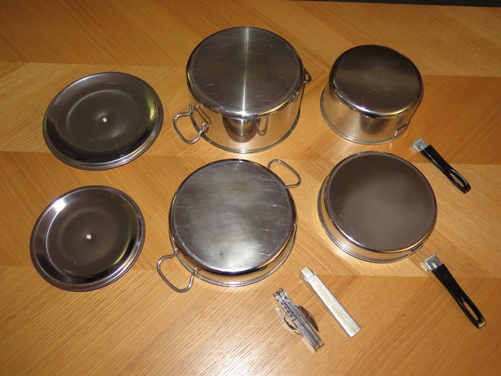 Camping Kochtopf Set, Pfannen, Töpfe + Zubehör (Gebraucht) in Basel für ...