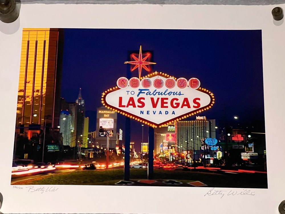 Fabulous Las Vegas Nevada fine art lithograph limited (Neu (gemäss Beschreibung)) in versoix für ...