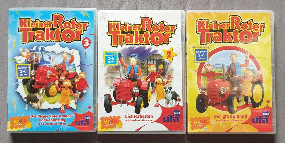 3 DVDs Kleiner Roter Traktor 2, 3 + Der grosse Knall (Gebraucht) in ...
