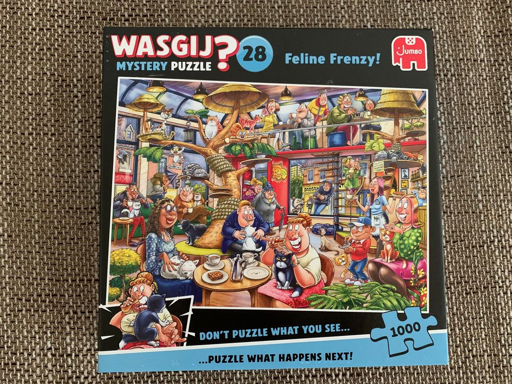 Wasgij Mystery Puzzle Nr. 28 - Feline Frenzy! - 1000 Teile. (Gebraucht ...