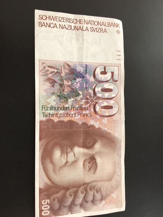 500 Franken Note (Gebraucht) in für CHF 599 – mit Lieferung auf Ricardo ...