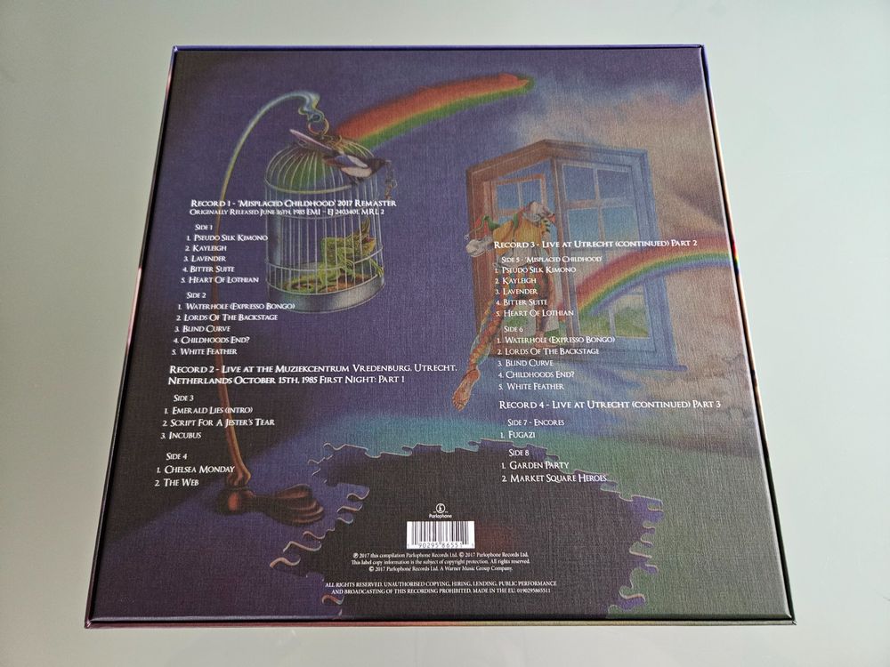 Marillion Misplaced Childhood 4x LP Vinyl Deluxe Box Set (Neu (gemäss ...