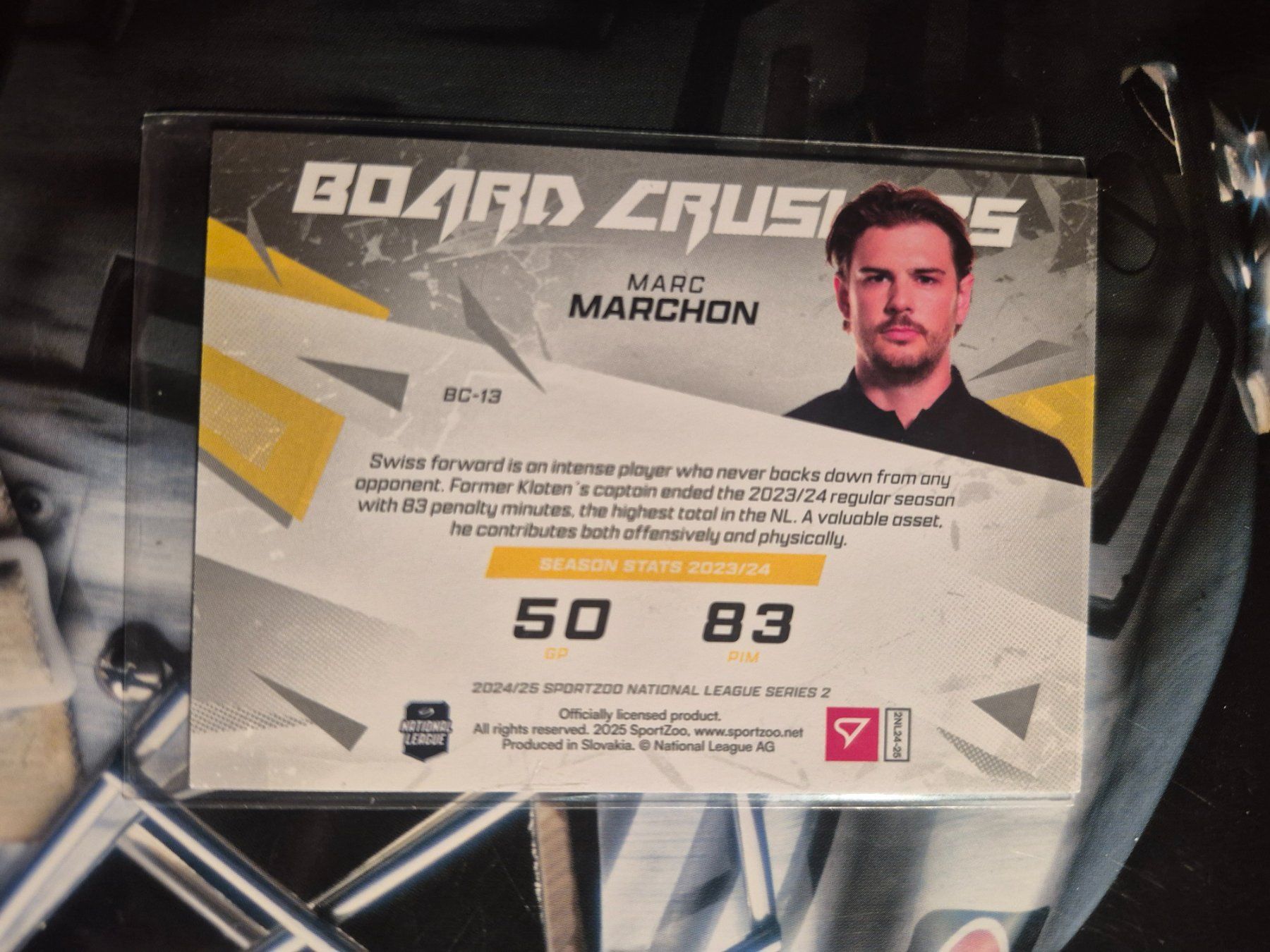 Marc Marchon SC Bern 2024/25 Sportzoo Board Crushers (Gebraucht) in ...