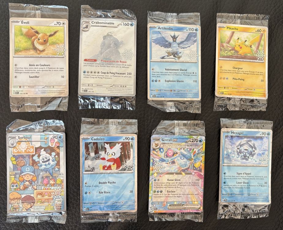 Cartes Pokémon LOT 8 cartes scellées RARES (Neuf avec emballage d ...