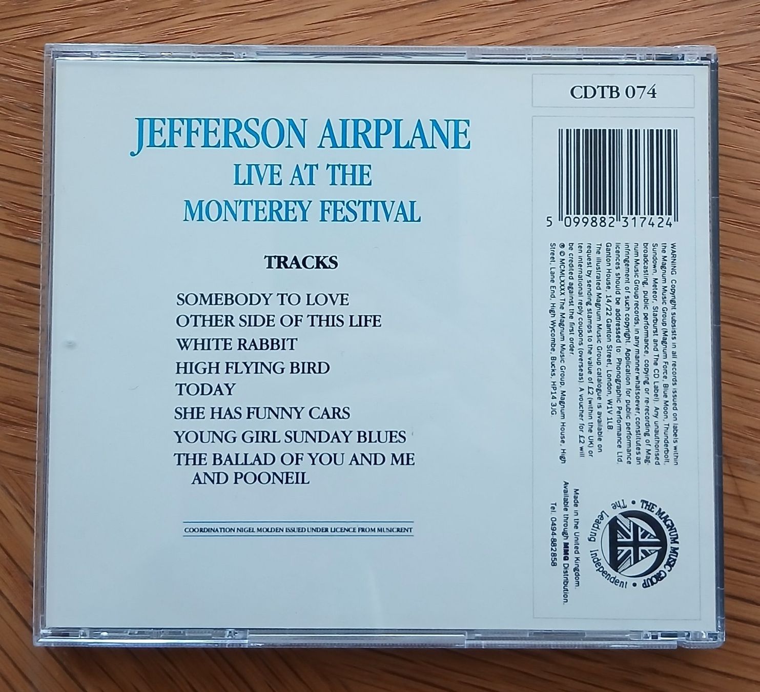 Jefferson Airplane – Live At The Monterey Festival (CD) TOP! (Neu ...