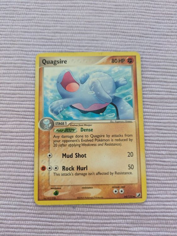 QUAGSIRE, EX UNSEEN FORCES, 44/115, UNCOMMON, 2005, ENG, GD (Gebraucht ...