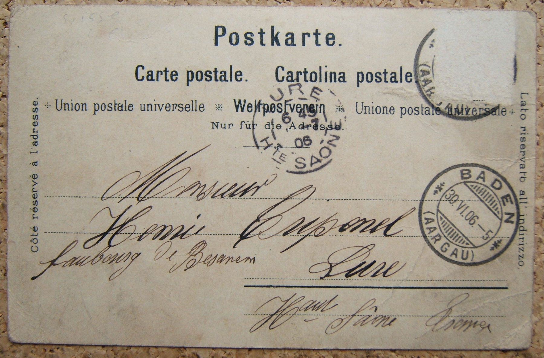 SCHLUMPF LITHO SCHWEIZER ARMEE - KAVALLERIE 1906 (Gebraucht) in Brunnen ...