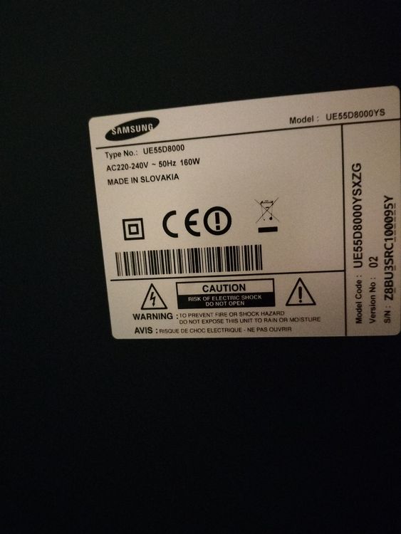 Samsung TV UE55D8000 gebraucht (Gebraucht) in Bülach für CHF 144 – nur ...