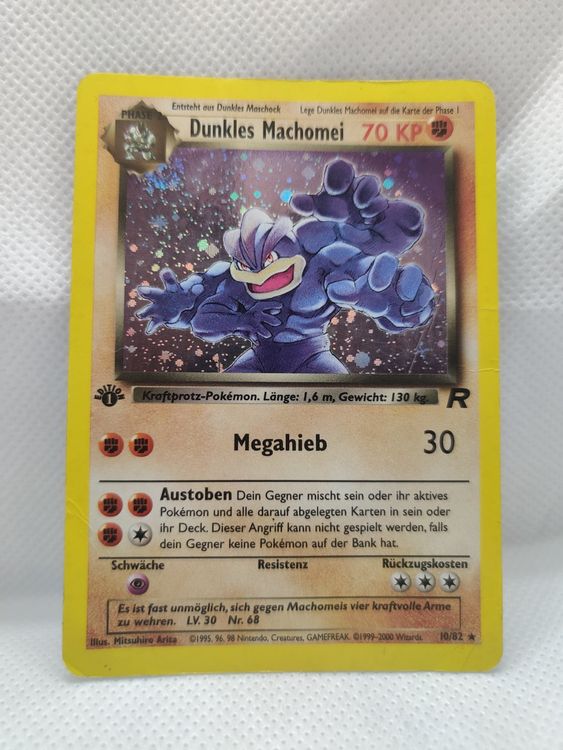 Dunkles Machomei 1. Edition Team Rocket Set Pokemon Karte | Kaufen auf Ricardo