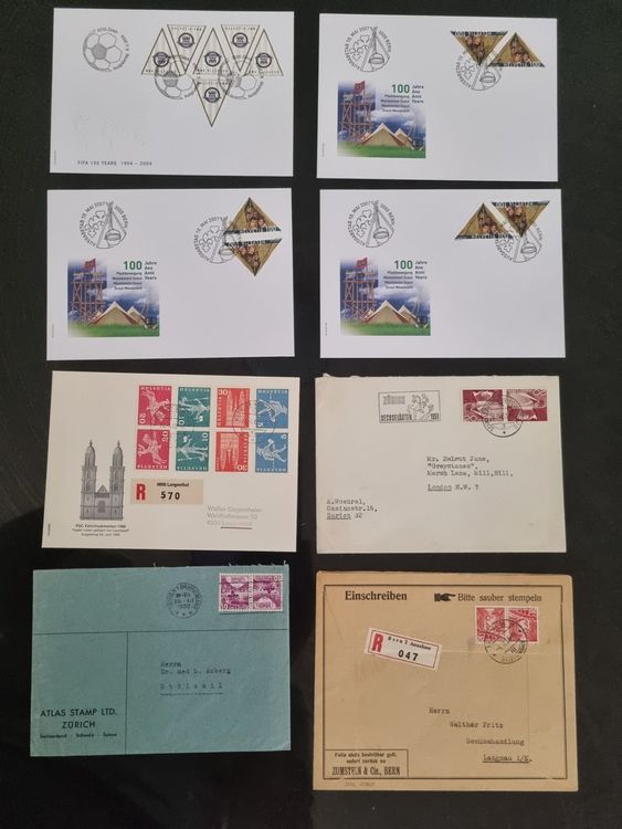 8 Briefe/FDC mit Kehrdruck Ausgaben | Kaufen auf Ricardo